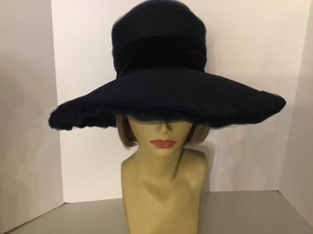 Breakfast at Tiffany’s Style Hat, Audrey Hepburn Style Wide Brimmed Hat ...