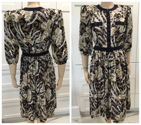 1980’s Breli Originals dress, 80’s secretary dress, n… - Gem