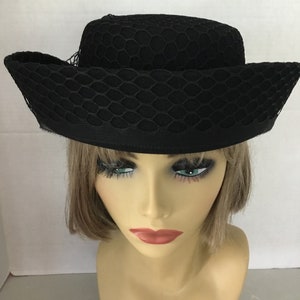Ladies Dobbs Regency Riding Hat, 7 1/8 Black Riding Hat, Midcentury Hat ...