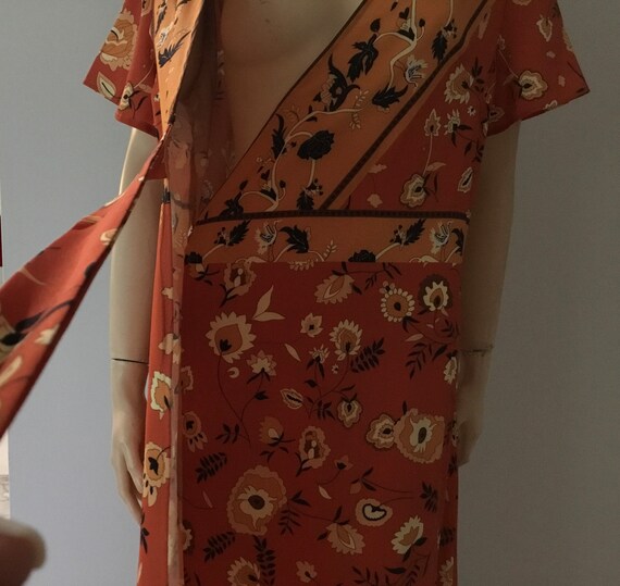 Miss Look wrap dress Large, vintage wrap dress, hoste… - Gem