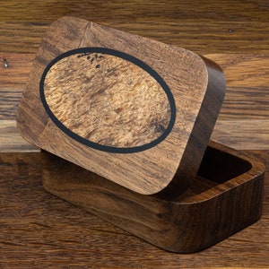 Artisan Handmade Walnut Box. High-end Keepsake Box. Handcrafted Wooden ...