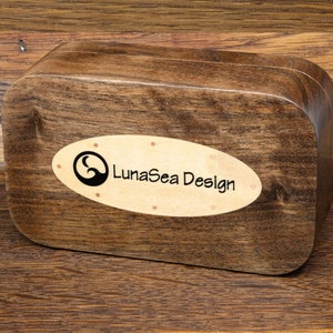 Artisan Handmade Walnut Box. High-end Keepsake Box. Handcrafted Wooden ...