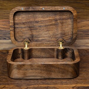 Artisan Handmade Walnut Box. High-end Keepsake Box. Handcrafted Wooden ...