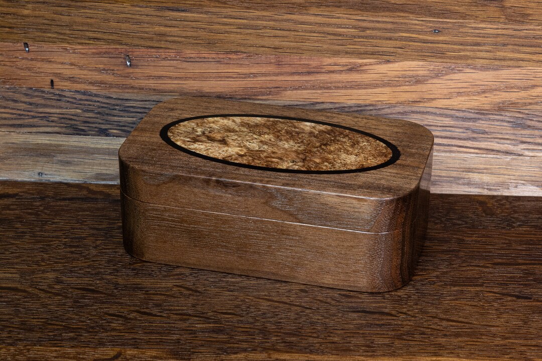 Artisan Handmade Walnut Box. Wooden Keepsake Box. Handcrafted Wooden ...