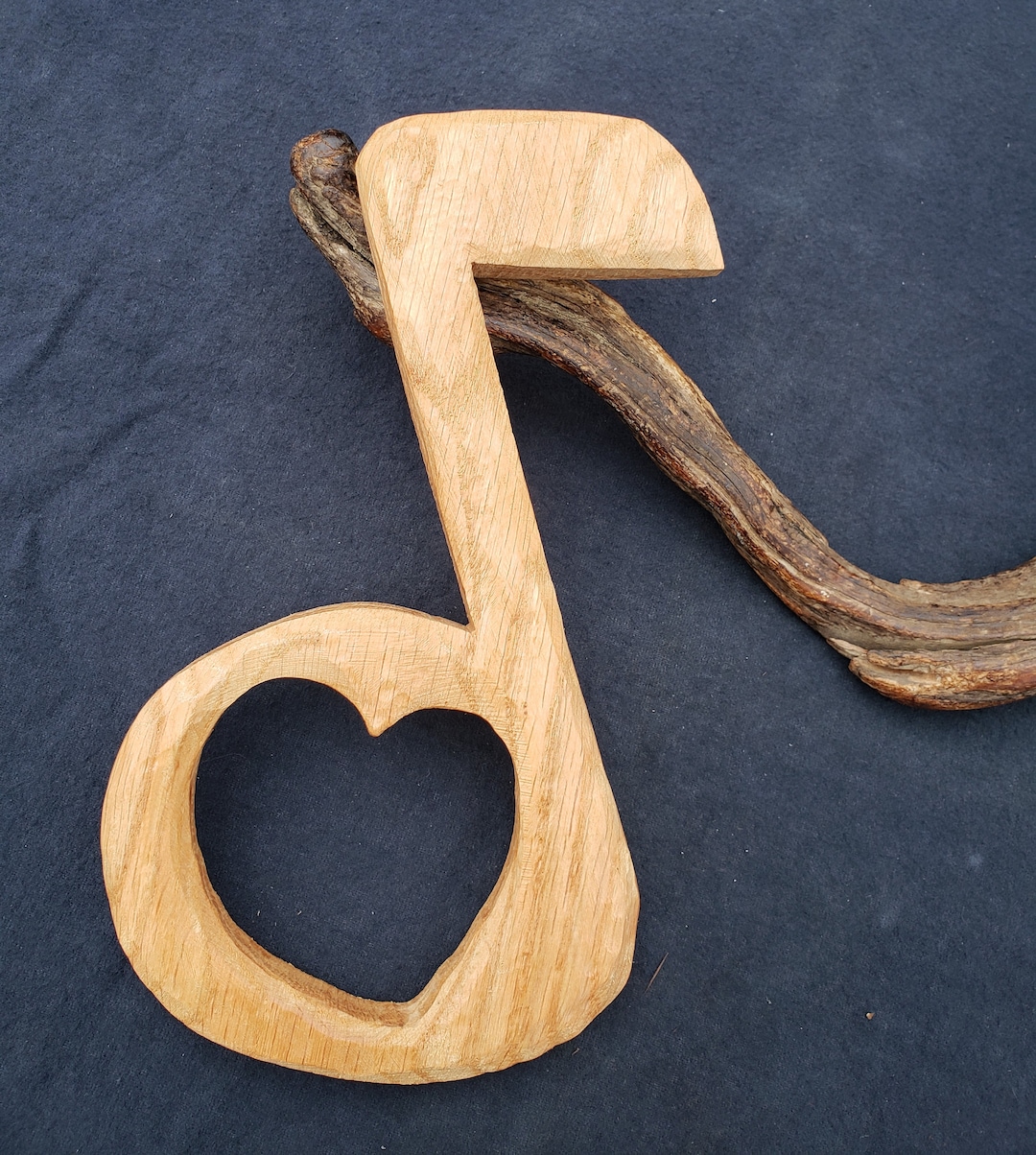 Carved Wood Music Note. Reclaimed Wood Peace Sign Carving. - Etsy