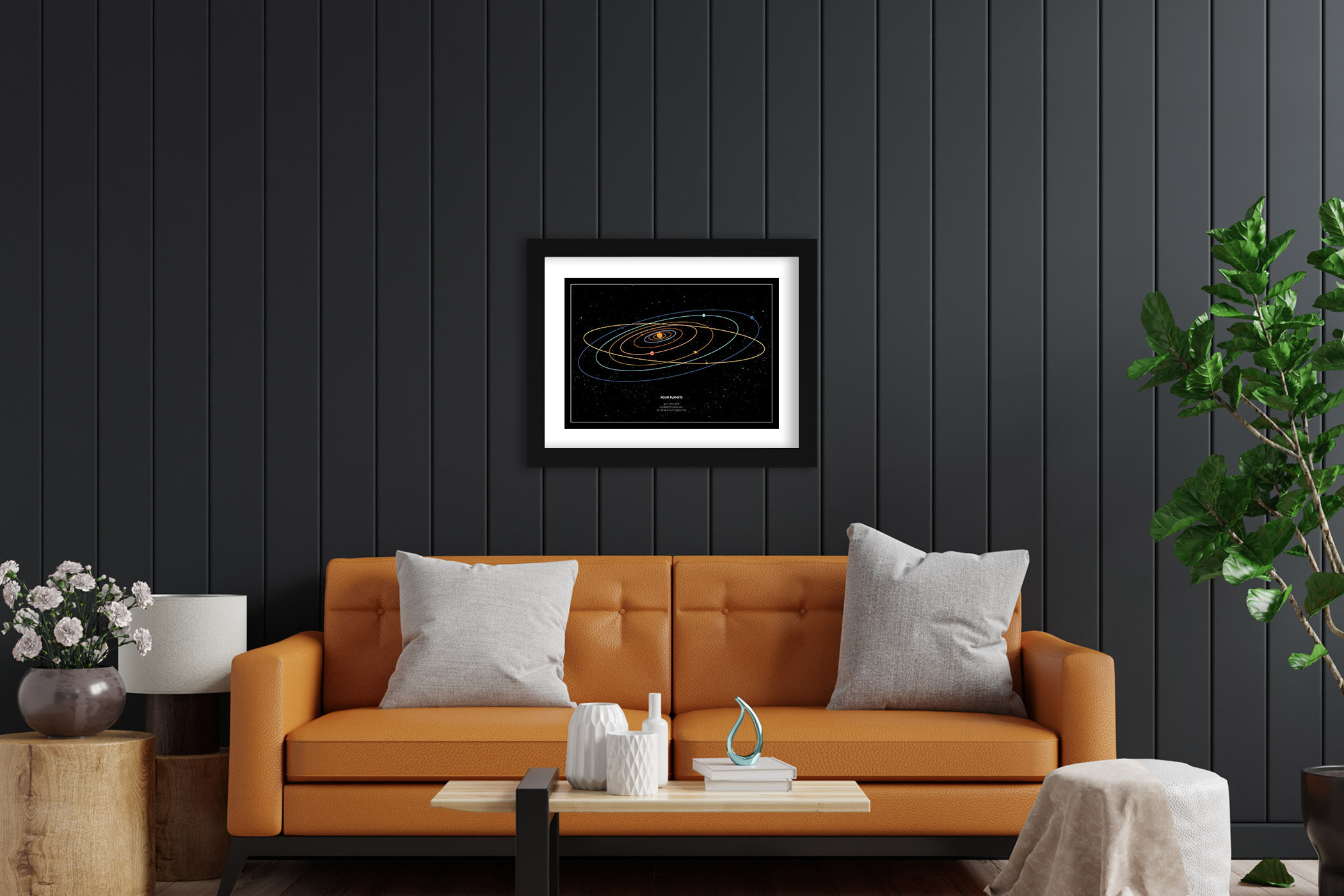 Digital Personalised Solar System Custom Planet Map Custom | Etsy