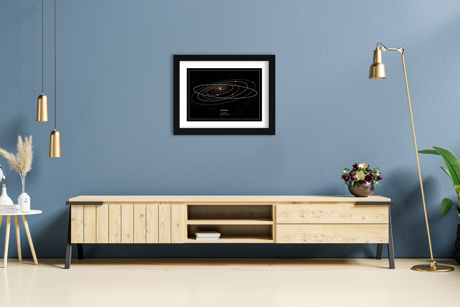 Digital Personalised Solar System Custom Planet Map Custom | Etsy