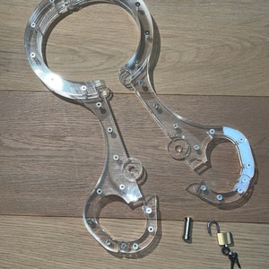Color BLACK or CLEAR Cangue Side by Side Neck & Handcuff Wrist Pillory ...