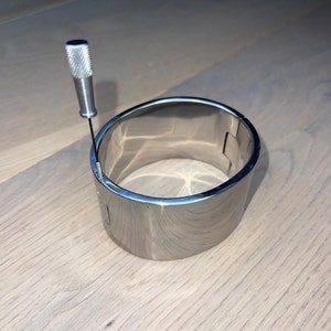 Locking Polished Stainless Steel Cuff Bracelet Multiple Sizes Available ...