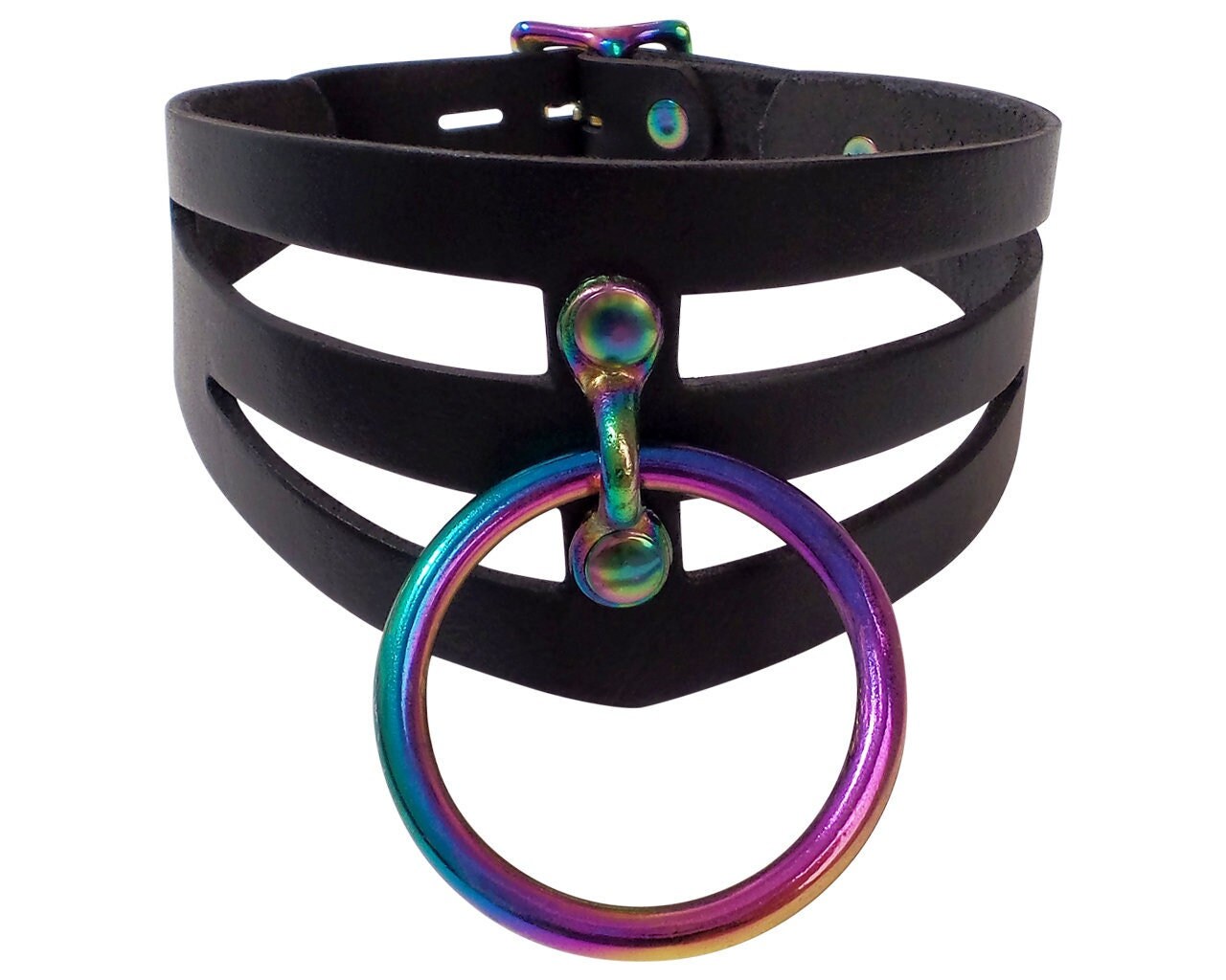 STK Lux "sub" Leather BDSM Collar Adjustable Handmade Leather Choker ...