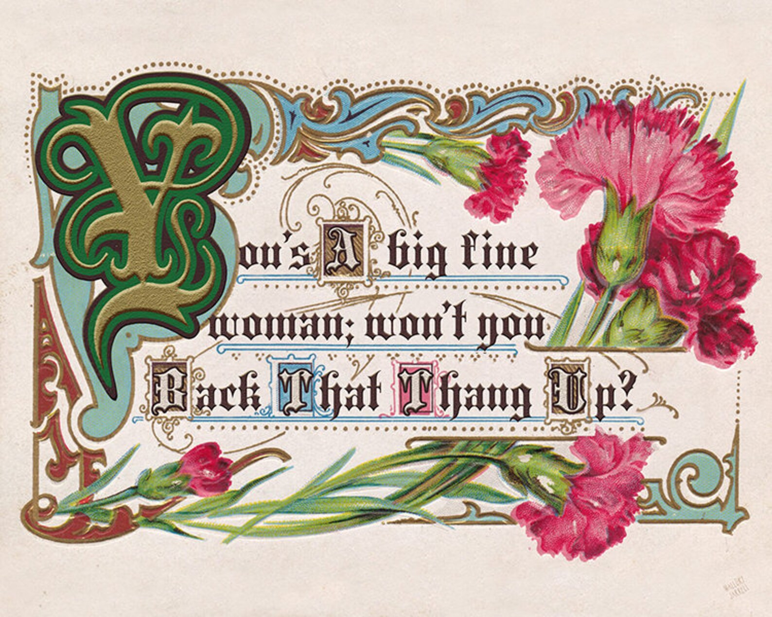 Back That Thang up 8x10 Print - Etsy