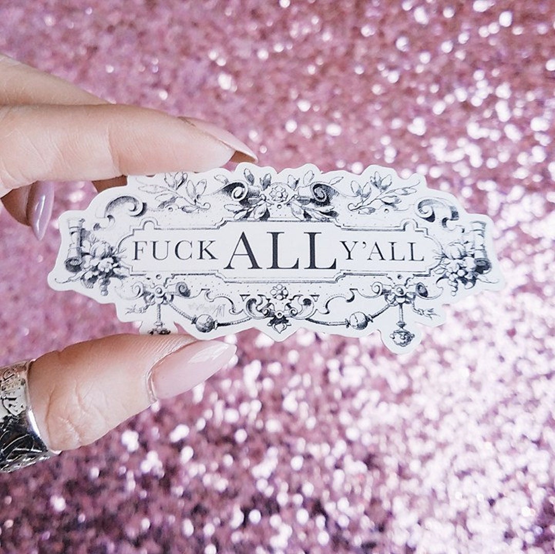 Eff All Y'all 1.5X3.5 Sticker - Etsy