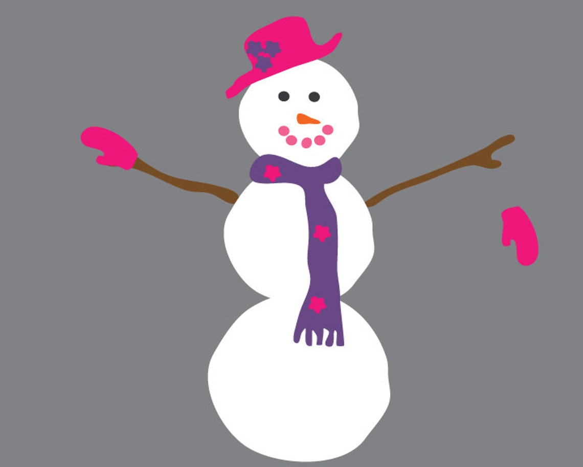Snowman Build It Yourself Snow Girl - Etsy