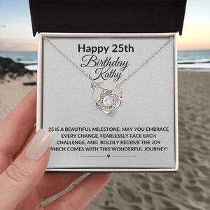 Happy 25th Birthday Beautiful Milestone Personalized Message Card ...