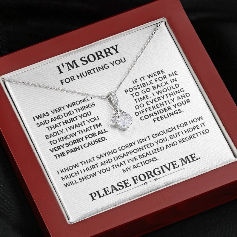 I'm Sorry for Hurting You I Was Very Wrong Personalized Message Card ...