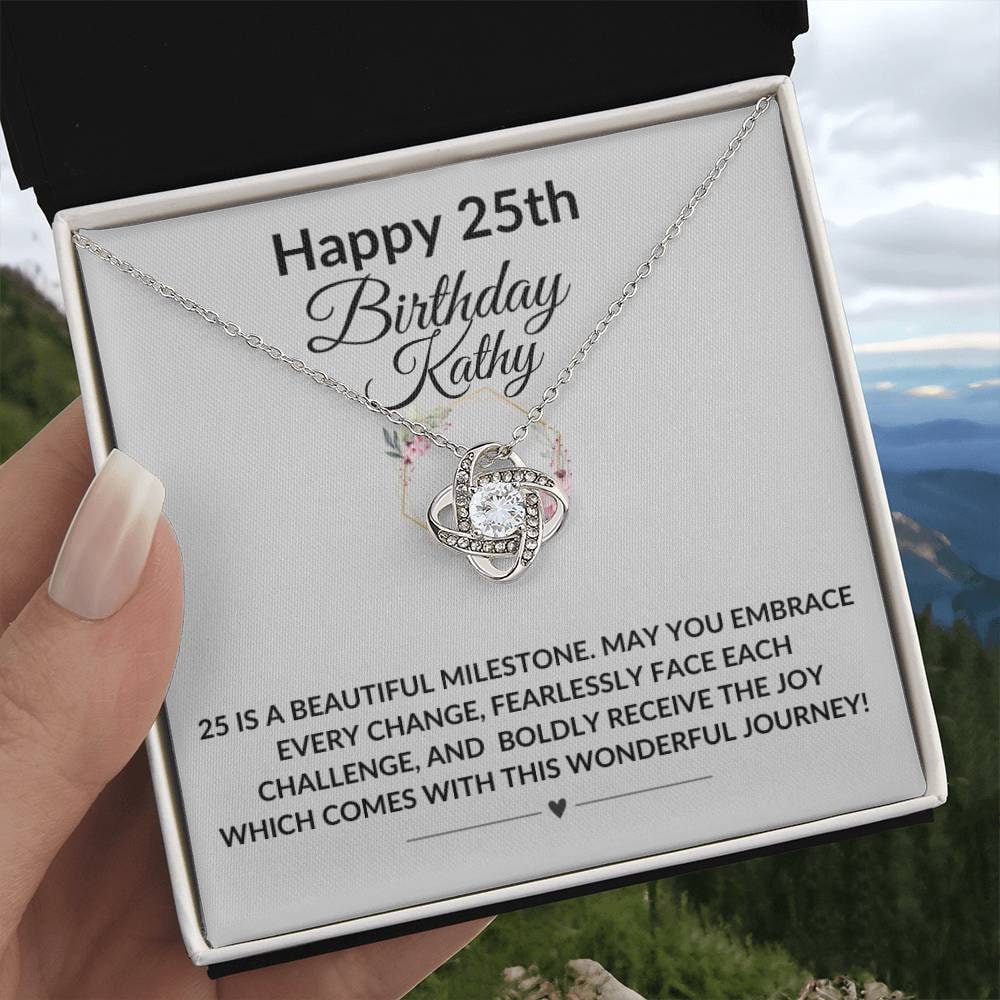 Happy 25th Birthday Beautiful Milestone Personalized Message Card ...