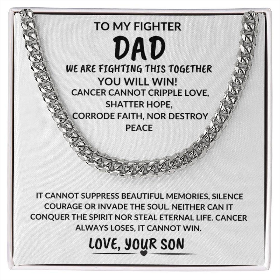 To My Fighter Dad Fighting Together Cancer Warrior Survivor From Son ...