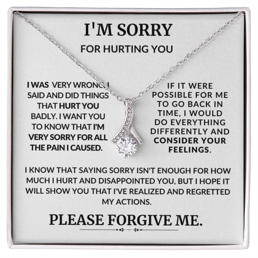 I'm Sorry for Hurting You I Was Very Wrong Personalized Message Card ...