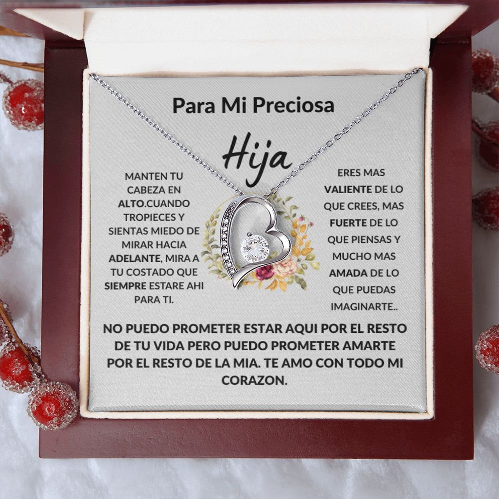 Para Mi Preciosa Hija Forever Love Necklace - Etsy