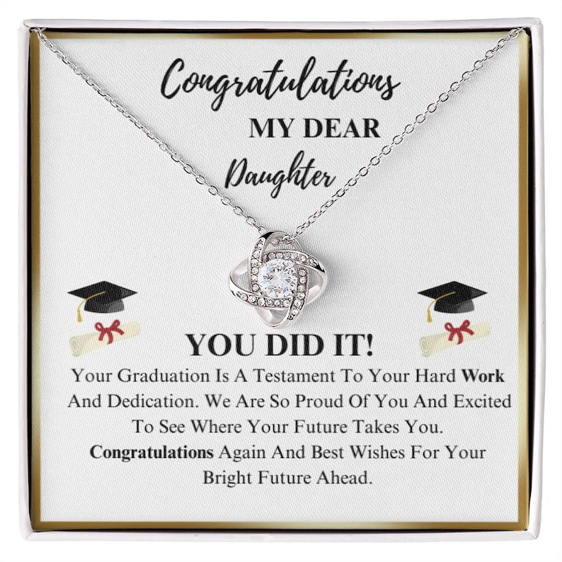 Congratulations Graduation Love Knot Necklace - Etsy