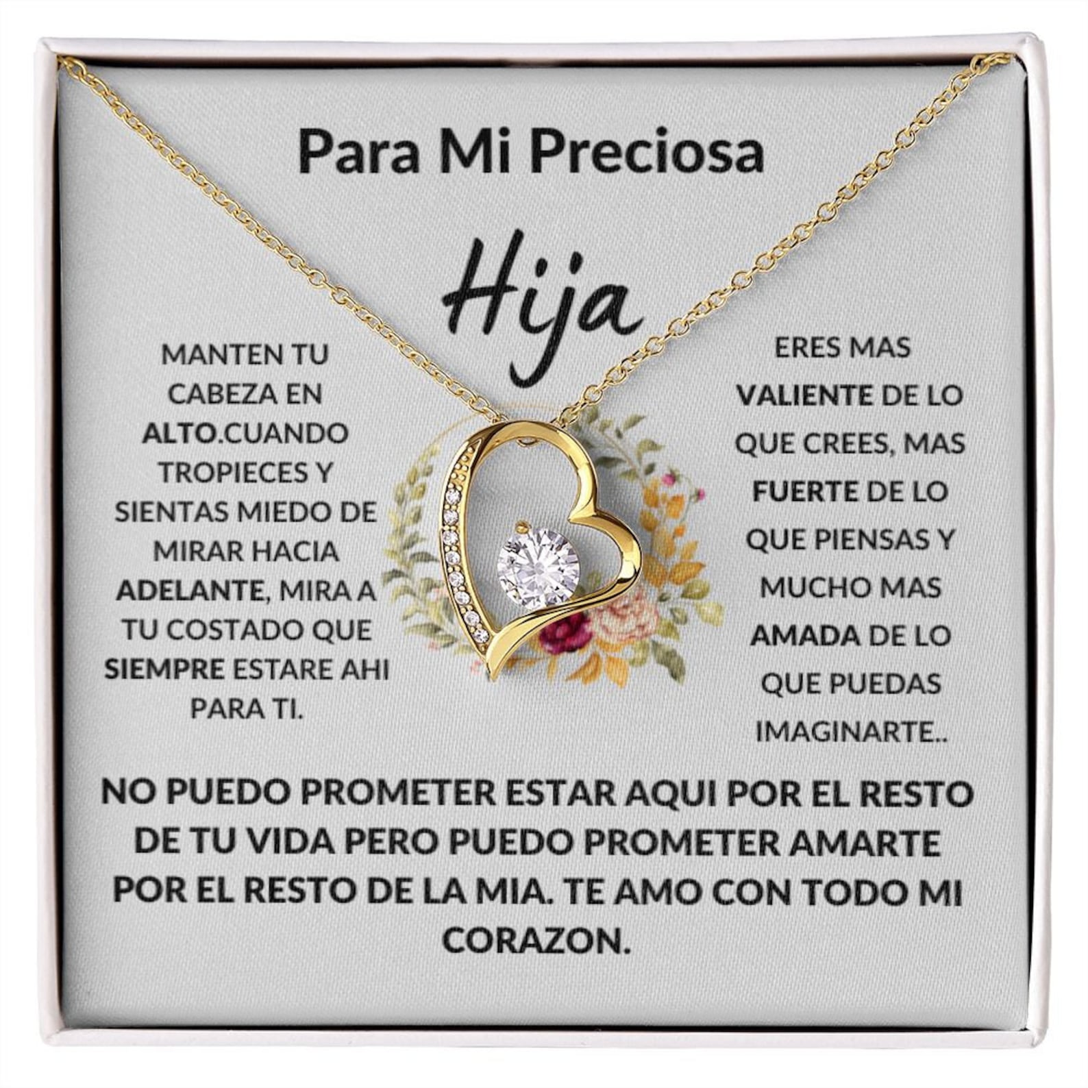 Para Mi Preciosa Hija Forever Love Necklace - Etsy