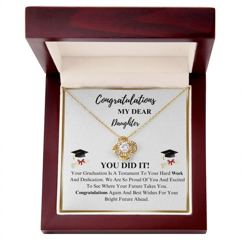 Congratulations Graduation Love Knot Necklace - Etsy