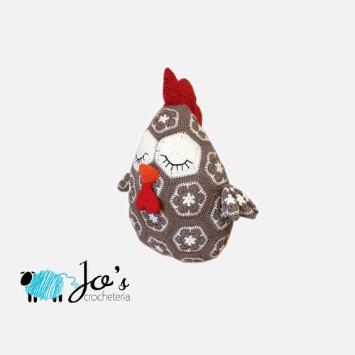 Crochet Pattern Frank the African Flower Chicken Pillow - Etsy