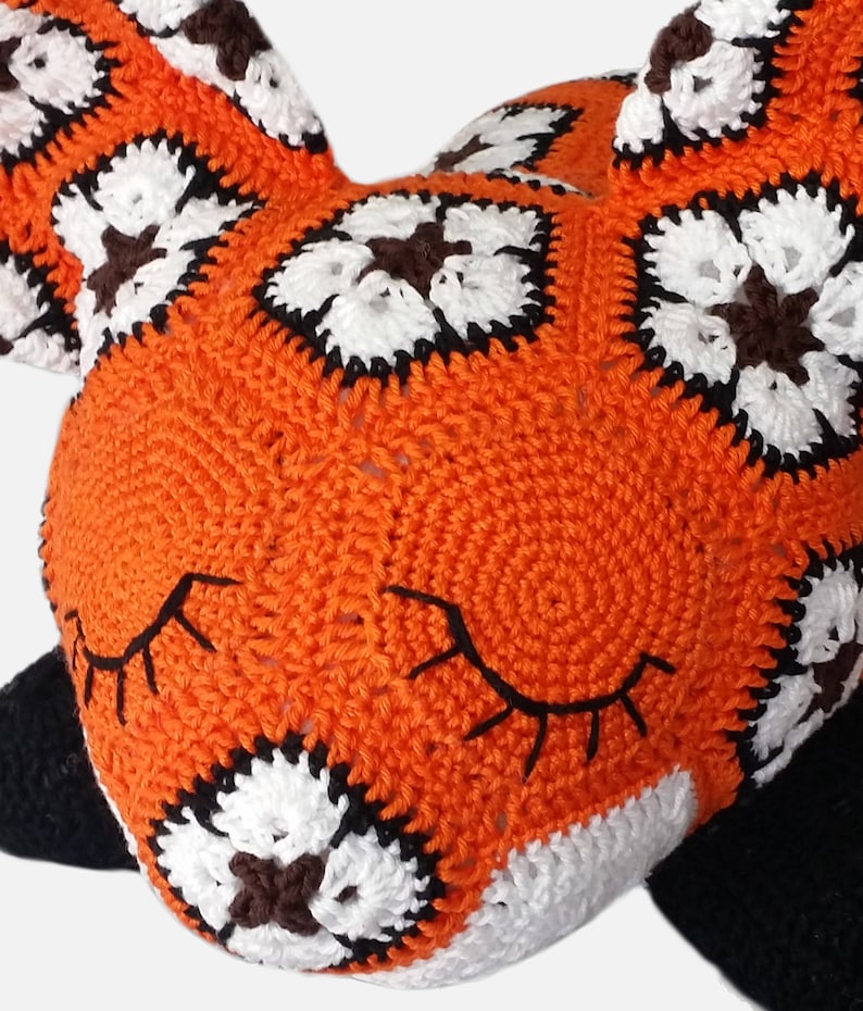 Megan the African Flower Fox Crochet Pattern | Etsy