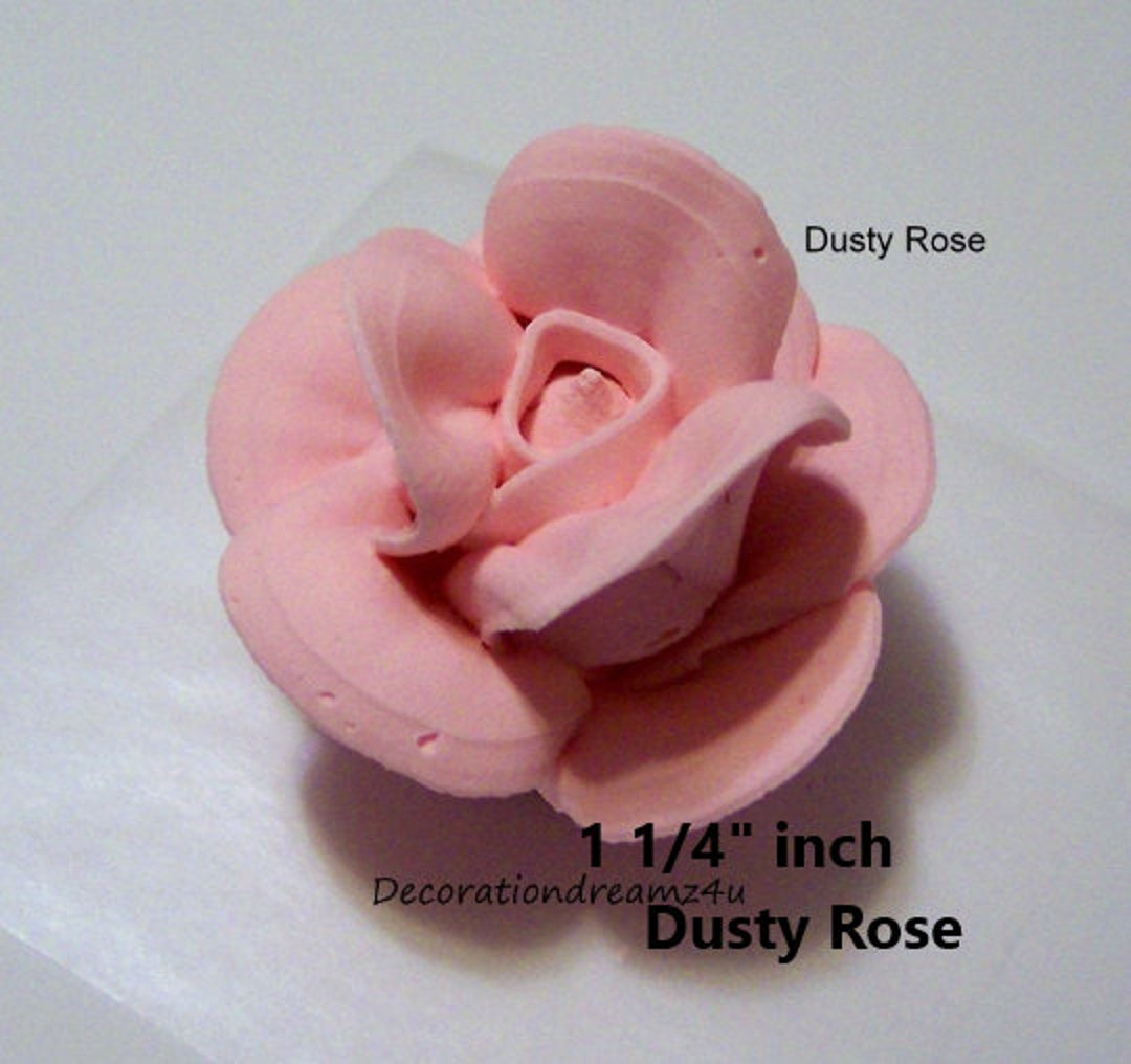 10 - 1 1/4" Edible Rose, Edible Flower, Topper, Edible Decoration ...