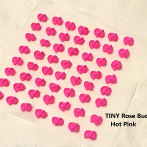 50 - TINY Edible Rose, Edible Flower, Edible Topper, Edible Decoration ...