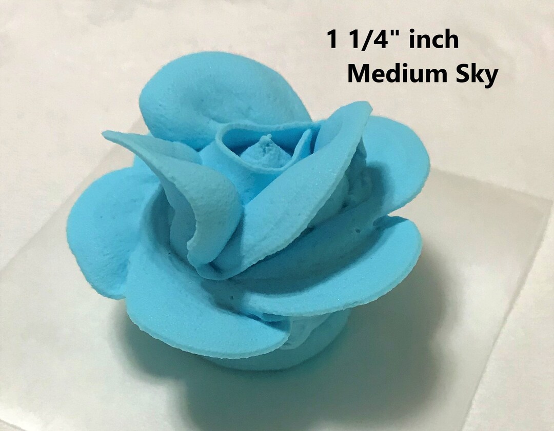 10 - 1 1/4" Edible Rose, Edible Flower, Topper, Edible Decoration ...