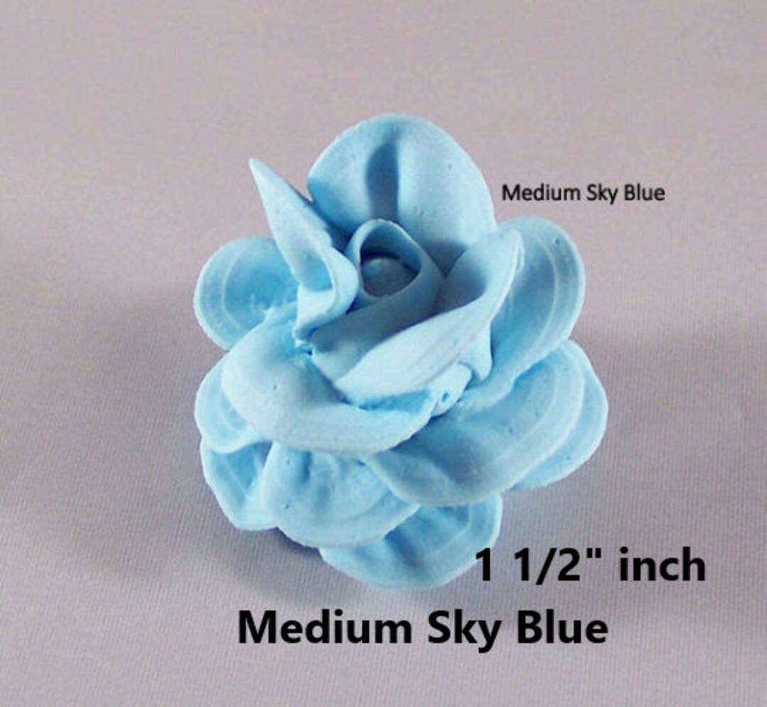 10 - 1 1/2" Edible Rose, Edible Flower, Topper, Edible Decoration ...