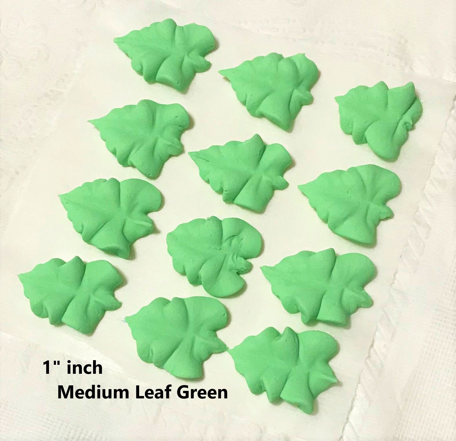 16 - 1" Edible Rose, Edible Leaves, Edible Topper, Edible Decoration ...