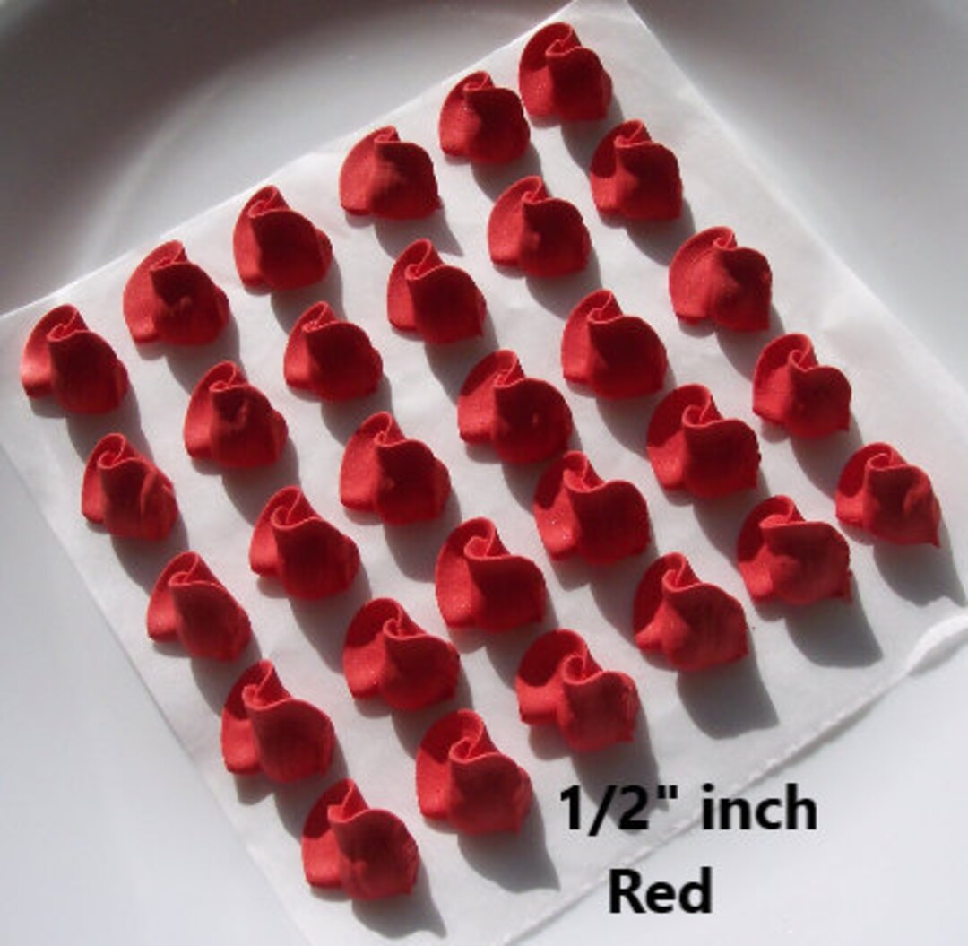 50- 1/2" Edible Rose, Edible Flower, Edible Topper, Edible Decoration ...