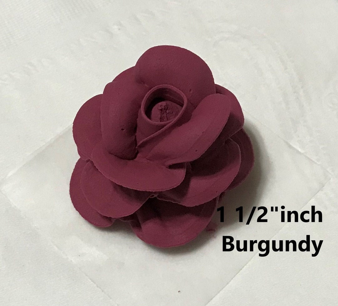 10 - 1 1/2" Edible Rose, Edible Flower, Topper, Edible Decoration ...
