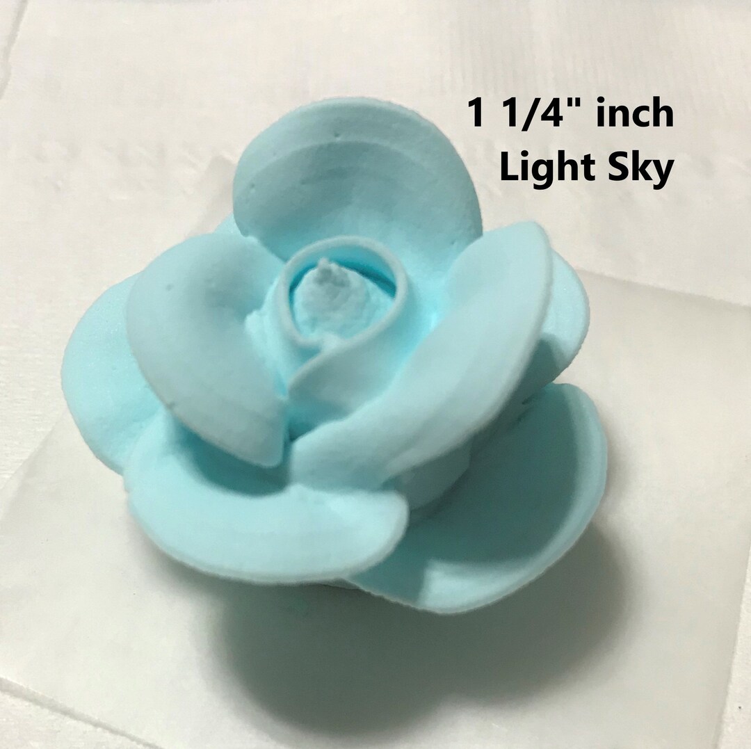 10 - 1 1/4" Edible Rose, Edible Flower, Topper, Edible Decoration ...