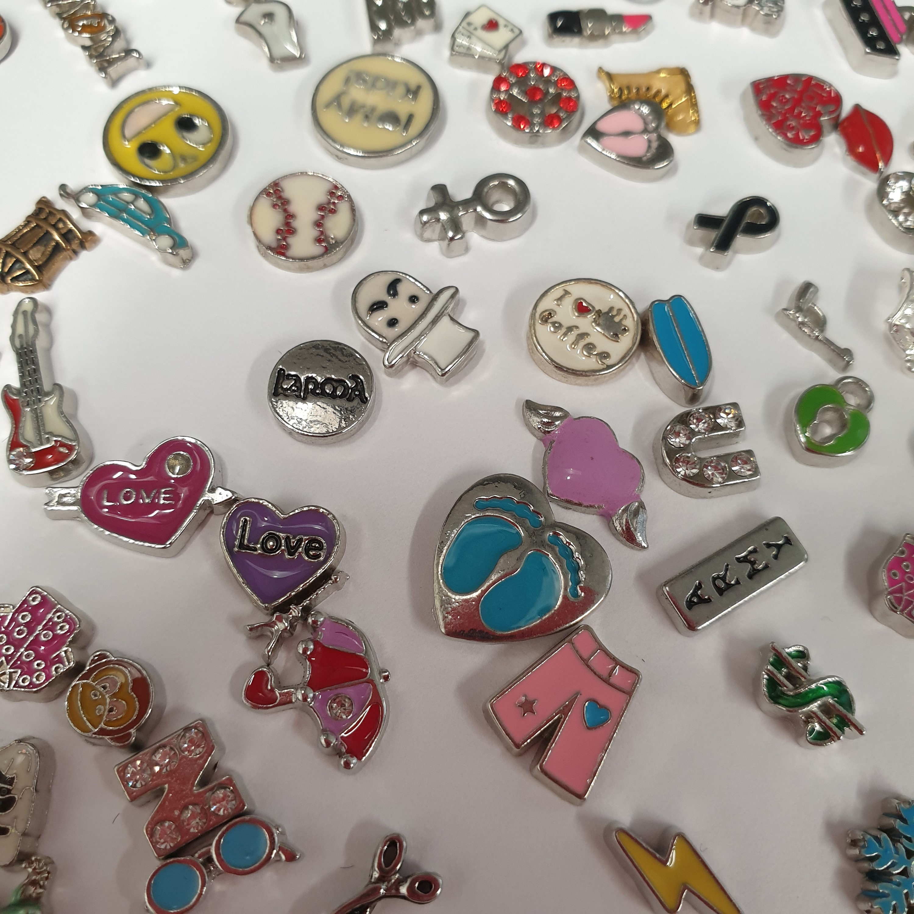 Mix of Floating Locket Charms Memory Locket Charms Petite - Etsy UK