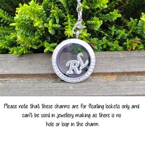 Letter Charms, Script Letter Charms, Floating Locket Charms, Charms for ...