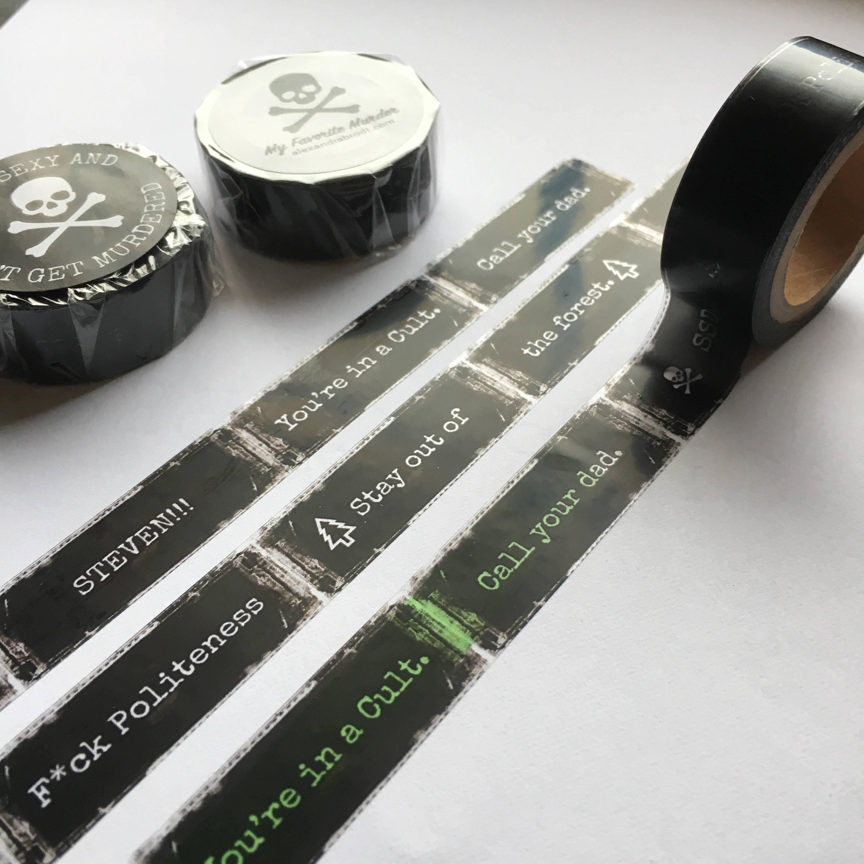 True Crime Transparent Tape - Etsy