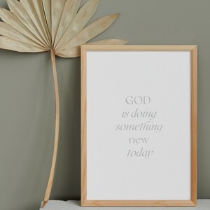 GOD IS DOING Something New Today Instant Download Printable, Edgy Art ...