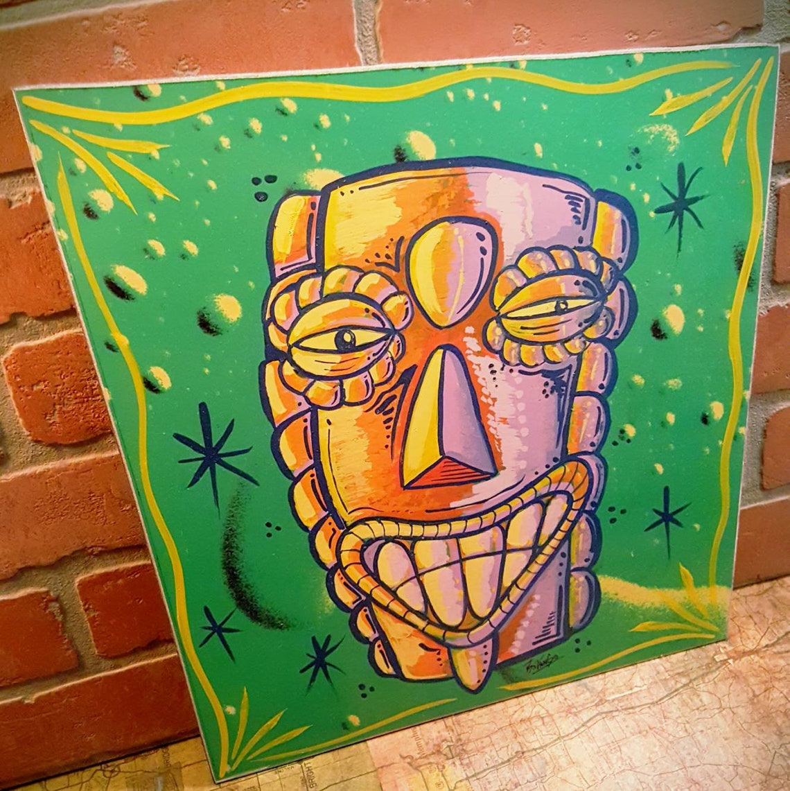 Tiki Man Hot Rod Art - Etsy