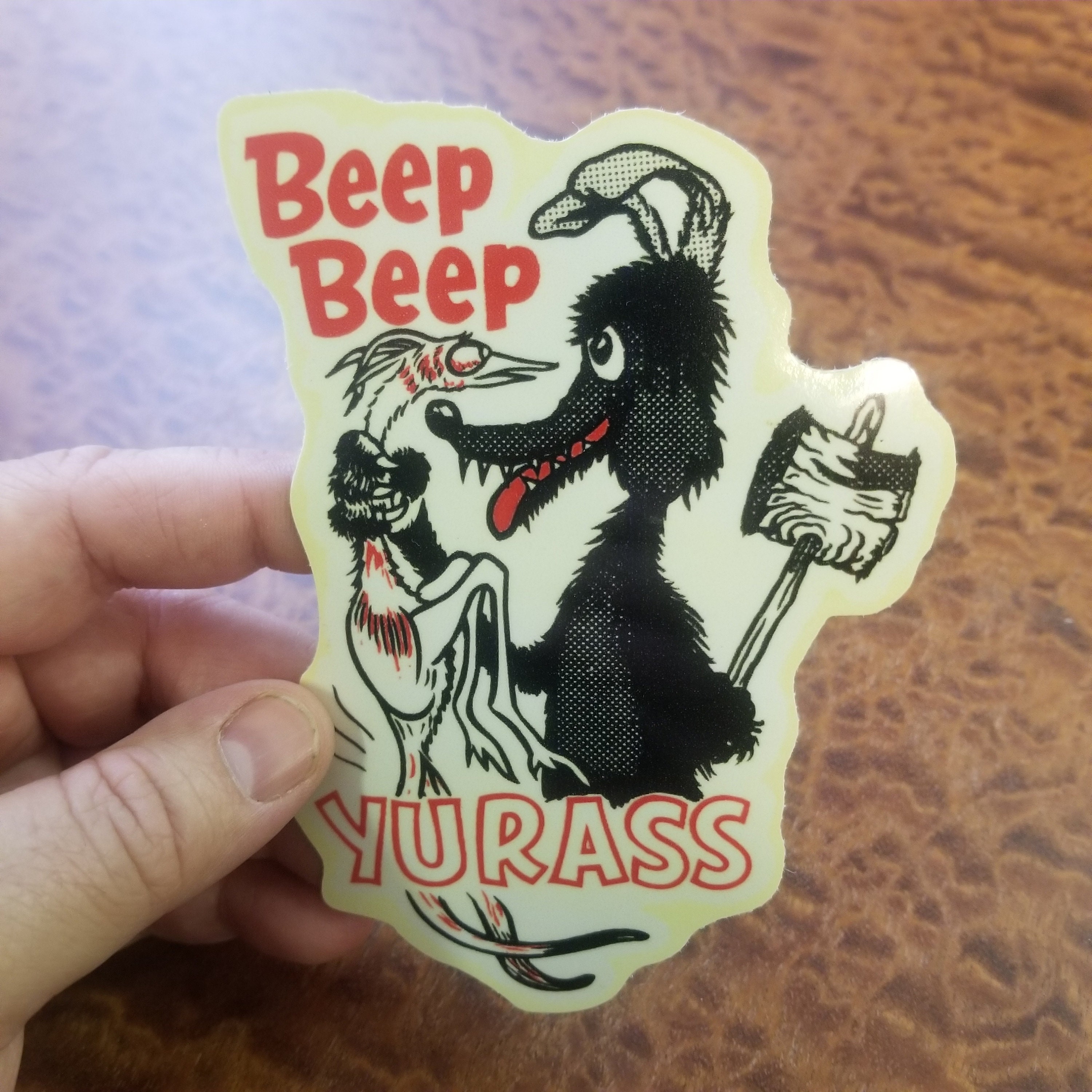 Beep Beep Yurass Muscle Car Rat Rod Hot Rod Kustom Kulture Lowbrow ...