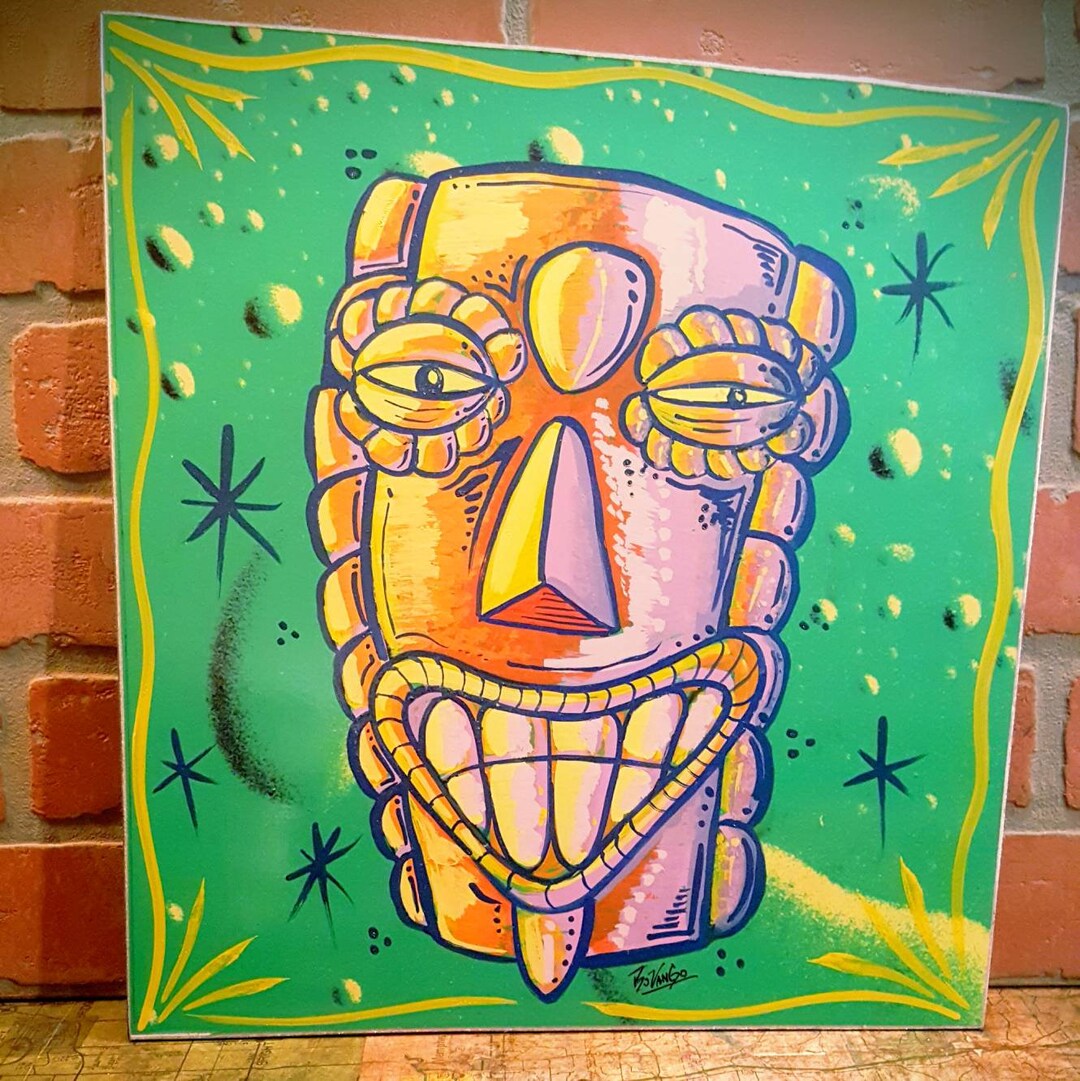 Tiki Man Hot Rod Art - Etsy
