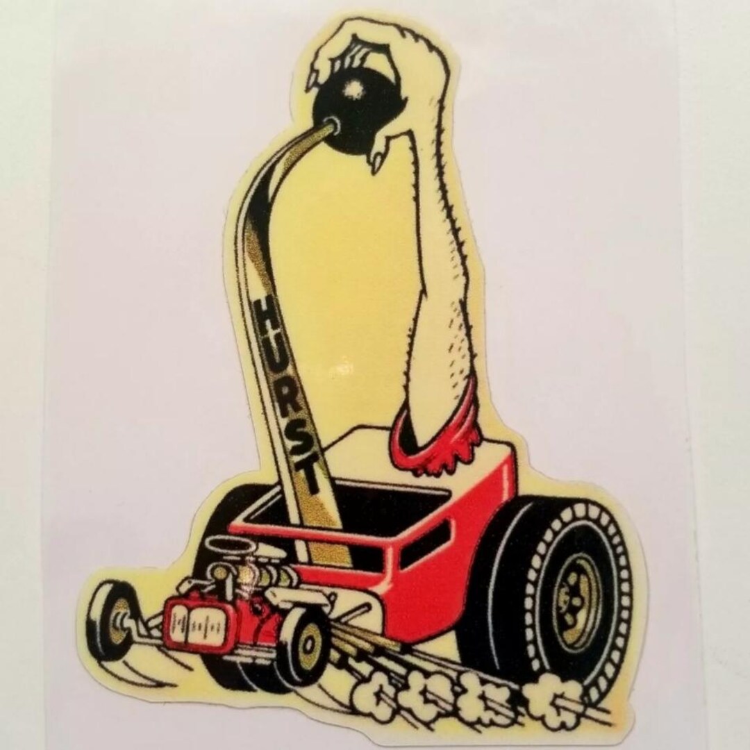 Weirdo Monster Shifter Sticker Decal Hot Rod Rat Vintage Look Car Truck ...