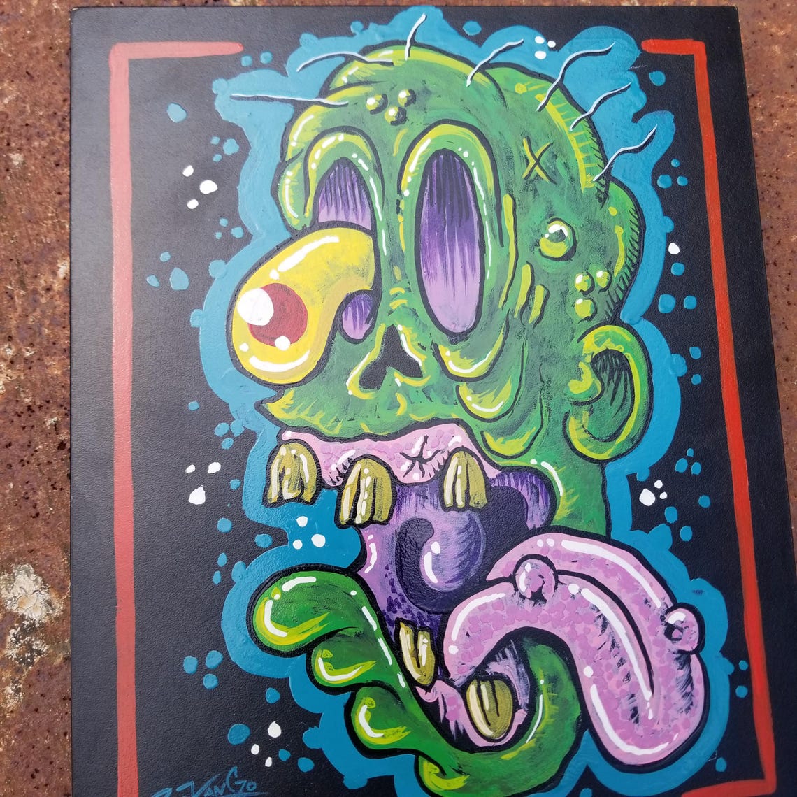 Weirdo Zombie Hot Rod Art - Etsy