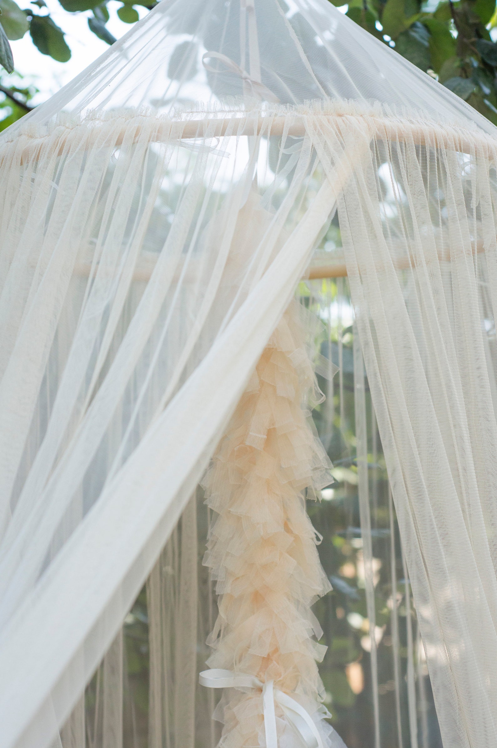 Pale Yellow BALDACHIN Play Canopy Crib Canopy Nursery | Etsy