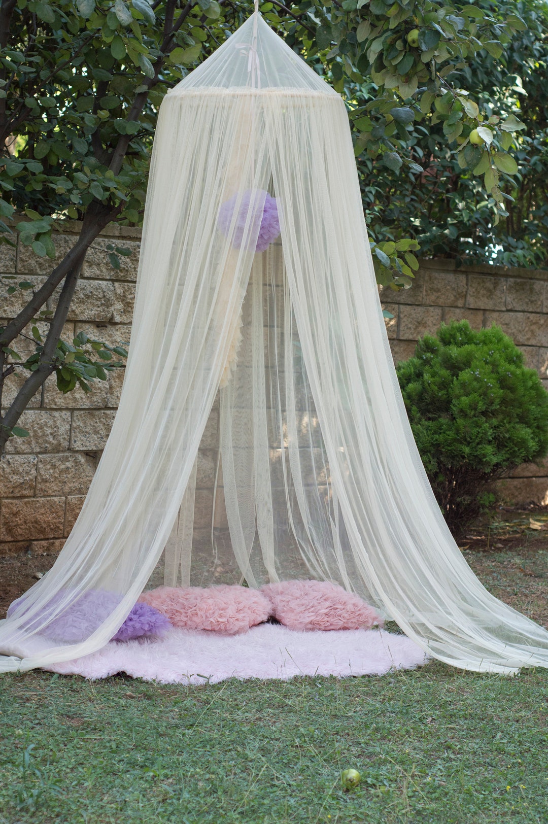 Pale Yellow BALDACHIN || Play Canopy | Crib Canopy | Nursery Canopy ...