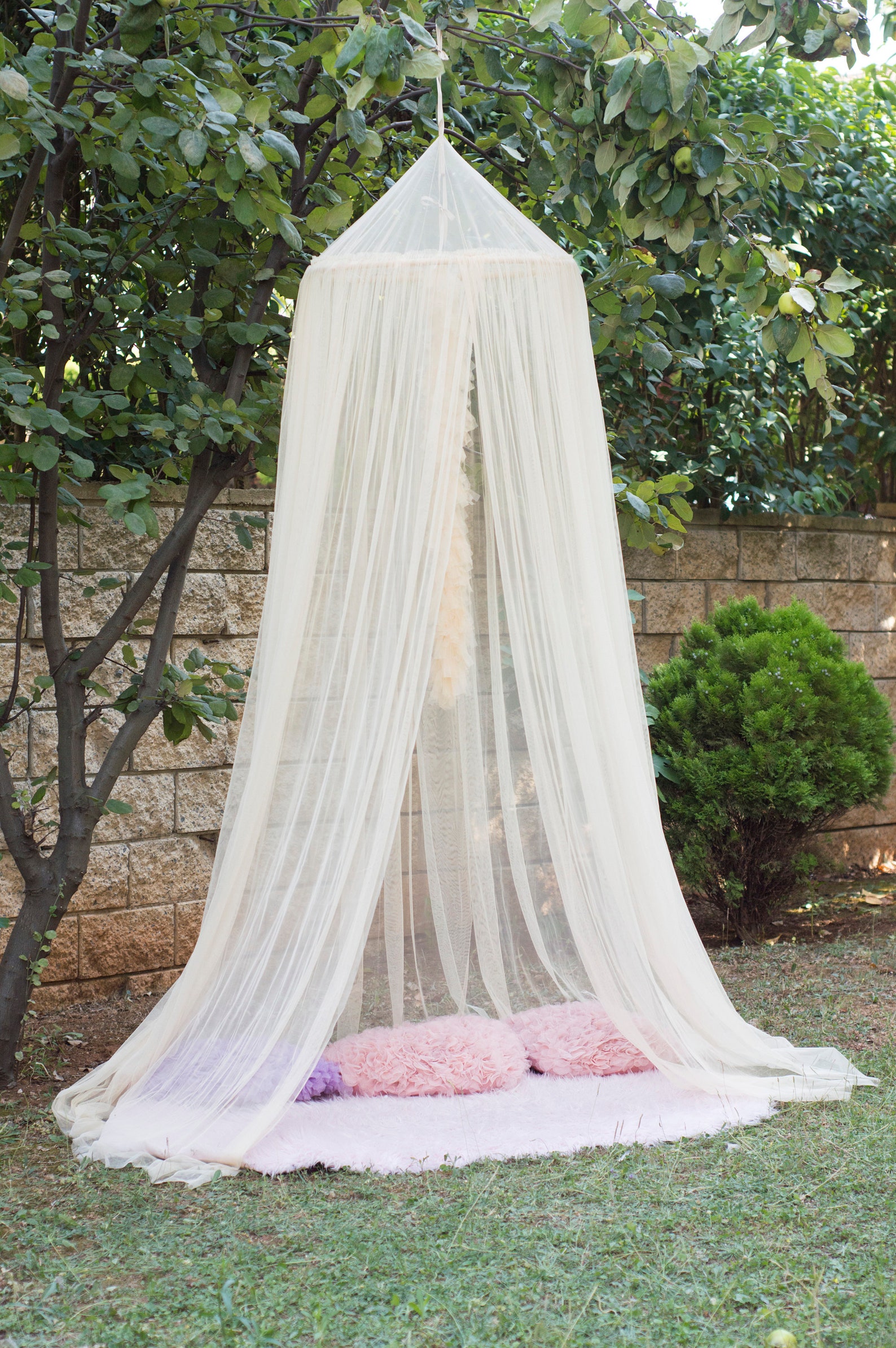 Pale Yellow BALDACHIN Play Canopy Crib Canopy Nursery | Etsy