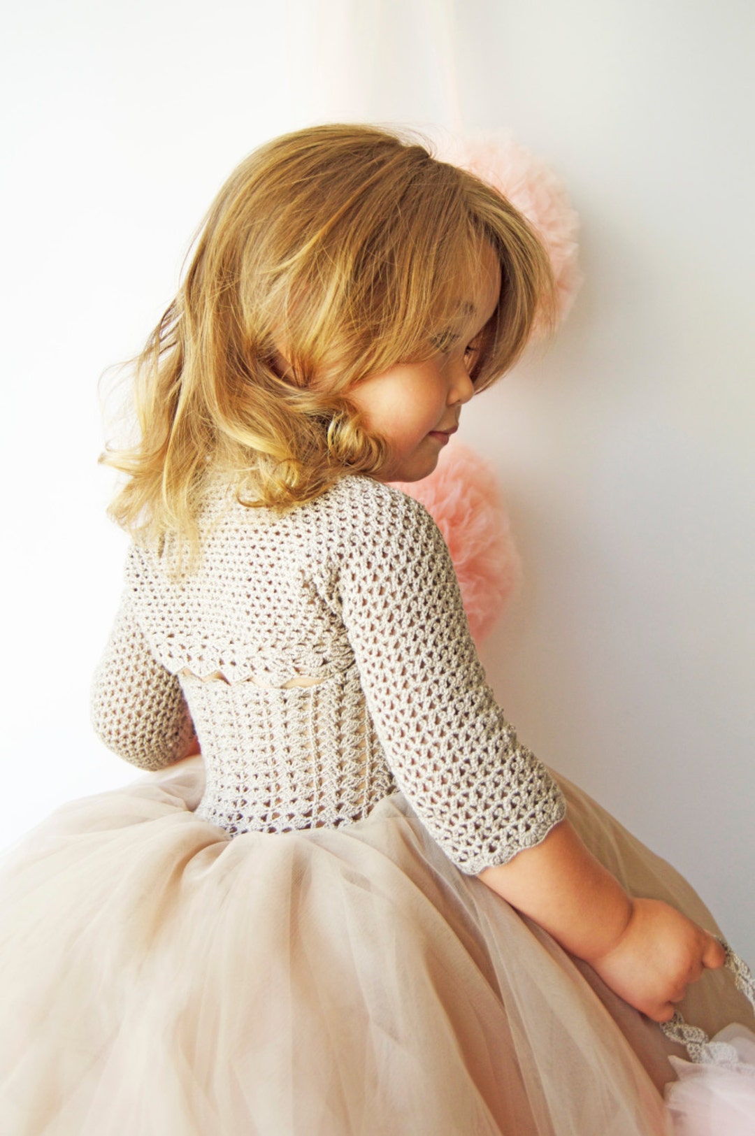 Girls Stretch Bolero. Crochet Shrug for Girls. Add Matching Shrug to ...