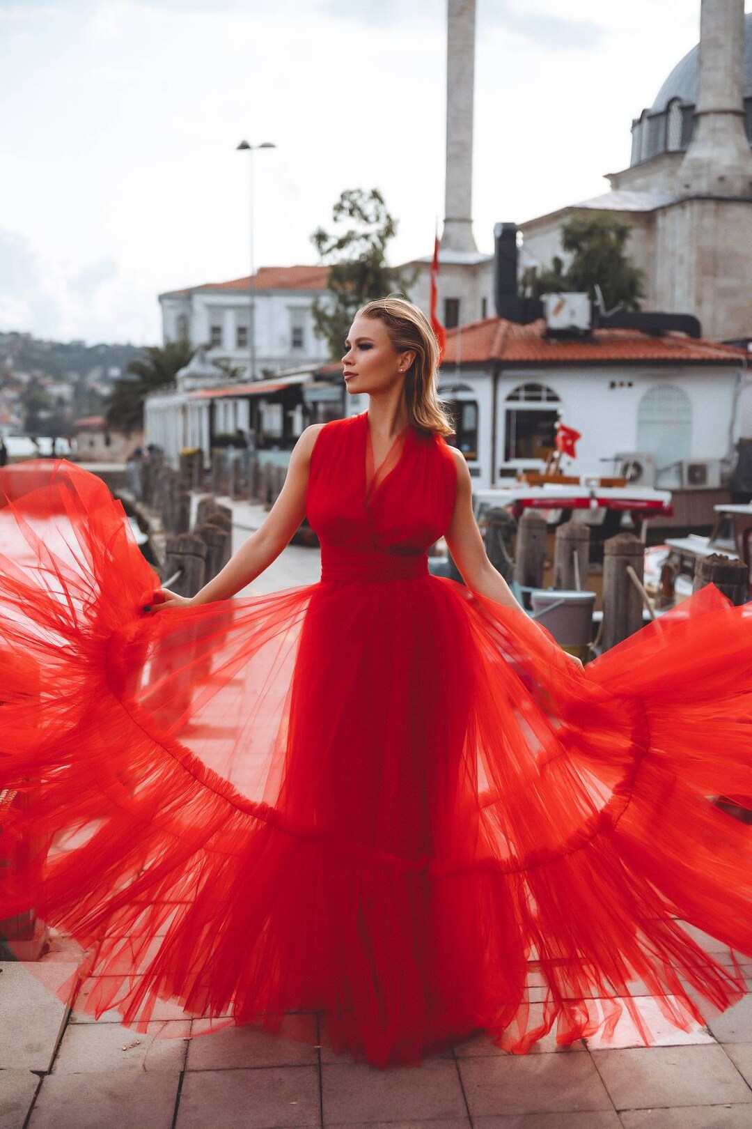 Tulle Converible Infinity Dress. Bride, Bridesmaid, Photoshoot Tulle ...